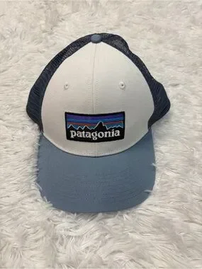 Patagonia | Accessories | Patagonia P6 Logo Trucker Hat White Wlight ...